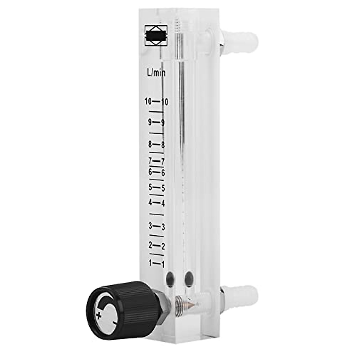 4pcs Gas Flowmeter 1‑10LPM Range Flowmeter with Control Valve Air Flowmeter 8mm Barbs for Oxygen Air Gas