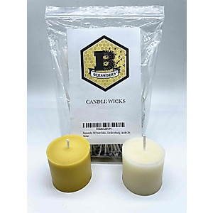 Beesworks 100 Piece Cotton Candle Wick 6" Pre-Waxed for Candle Making, Candle DIY