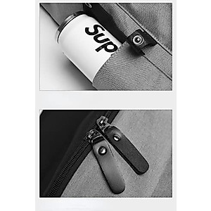 MOUNSHET NASA backpack logo astronaut USB charging multifunctional leisure bag unisex travel bag large capacity laptop bag (B,18.5X11.8X5.1in)