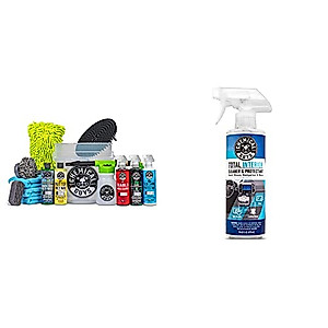 Chemical Guys HOL126 14-Piece Arsenal Builder Car Wash Kit with Foam Gun, Bucket and 16 oz Car Care Cleaning Chemicals & SPI22016 Total Interior Cleaner and Protectant, 16 fl oz