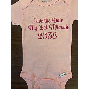 Bat mitzvah 2037 2038 baby girl onesie ® bar mitzvah jewish boy onesie ® bodysuit infant one piece