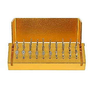 High Speed Diamond Bur Set with Aluminium Alloy Shelf