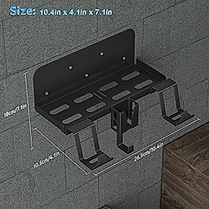 Allnice PS5 Wall Mount, 5 IN 1 Playstation 5 Wall Mount (Disc and Digital Edition) Wall Bracket for Playstation 5 with Detachable Controller Holder & Headphone Hanger & Remote Control Bracket (Black)