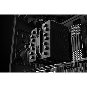 ID-COOLING SE-207-XT Slim 135mm Height All-black CPU Cooler 7 Heat Pipes Dual-Tower CPU Air Cooler with 120mm PWM Fan TDP 220W, CPU Fan for Intel 1700/1200/115X, AMD AM5/AM4
