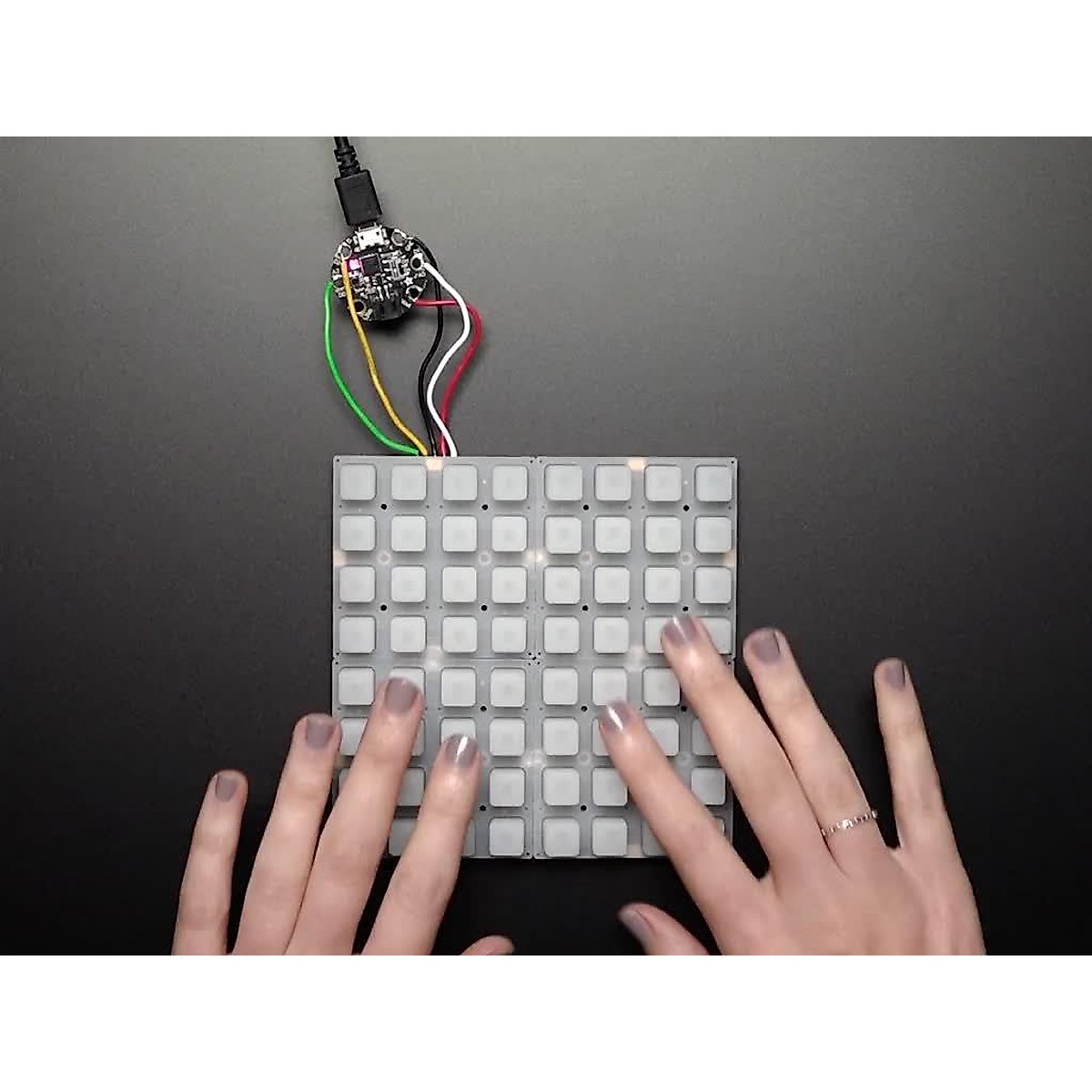 Adafruit NeoTrellis RGB Driver PCB for 4x4 Keypad (3954)