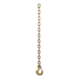 CURT 80316 35-Inch Trailer Safety Chain with 3/8-In Clevis Snap Hook, 24,000 lbs Break Strength