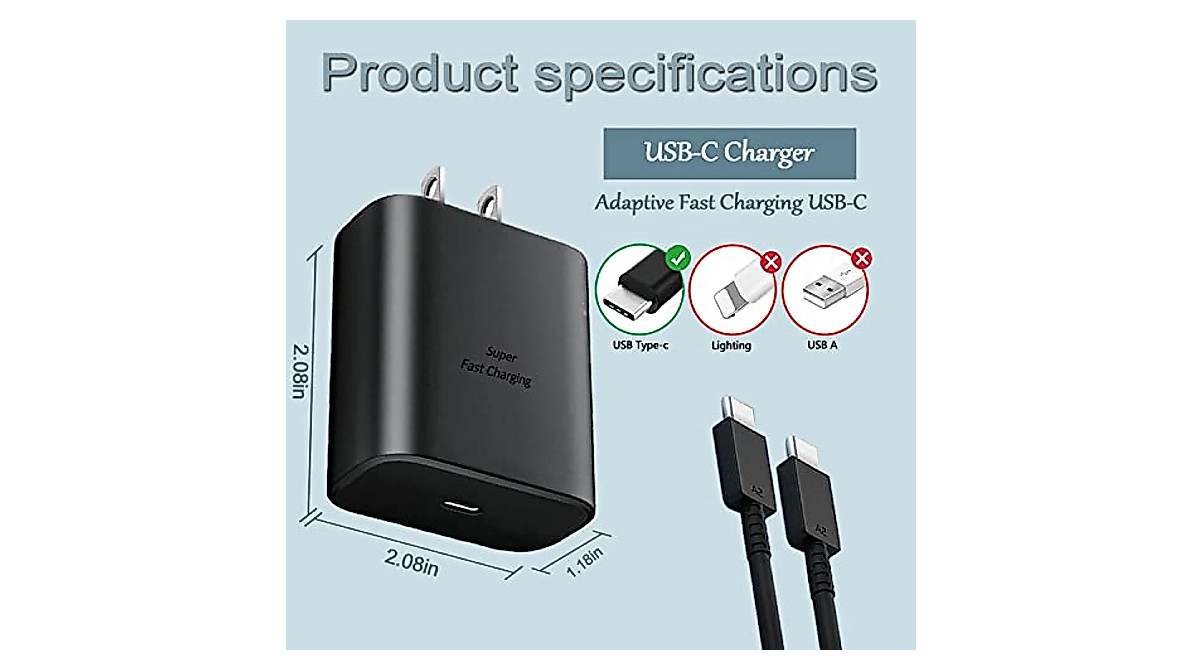 45W USB C Fast Charger for Samsung Galaxy | Rapid Charging & Safe Power