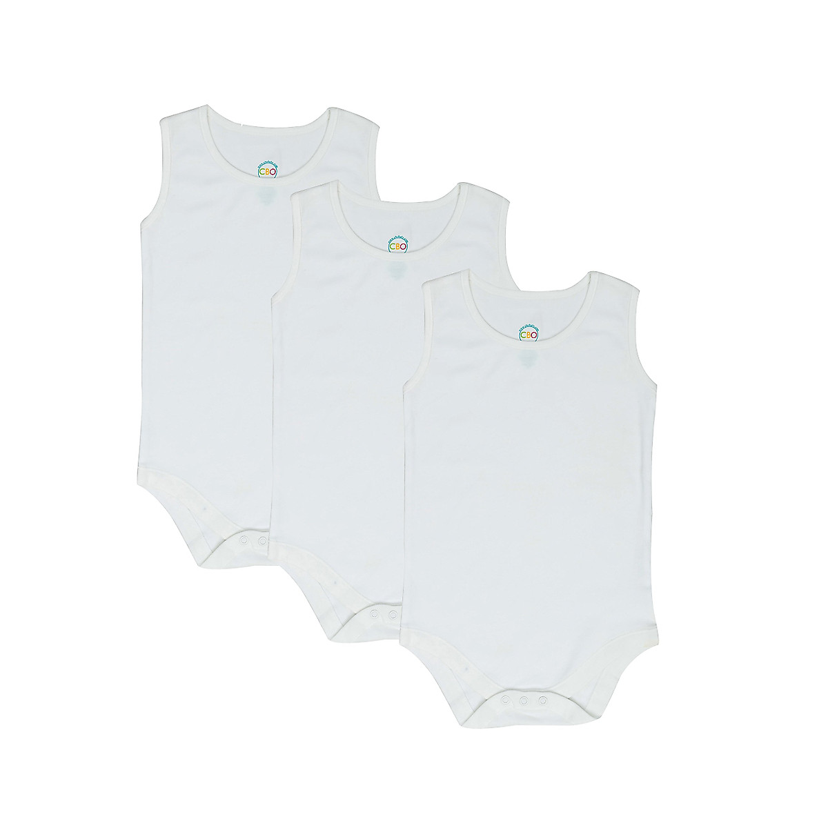 CBObaby Sleeveless Bodysuits For All Ages (8-10 3- Pack)