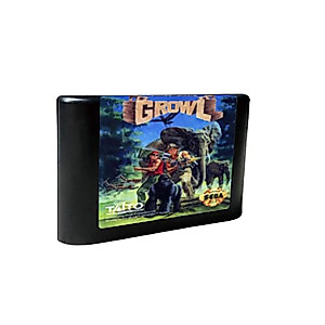 Royal Retro Growl - USA Label Flashkit MD Electroless Gold PCB Card for Sega Genesis Megadrive Video Game Console (Region-Free)