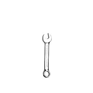 Jonard Tools CWS-716 Combo Stubby Wrench, 7/16"