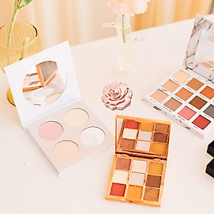 FASHIONCRAFT Dusty Rose Realistic Rose Design Compact Mirror – 2.5” Round Travel Makeup Mirror, Party Favor, Wedding Favor (Pack of 20)