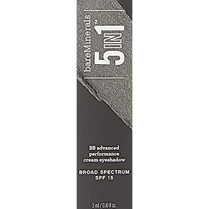 bareMinerals 5-in-1 BB Advanced Performance Cream Eyeshadow, Smoky Espresso, 0.1 Fluid Ounce