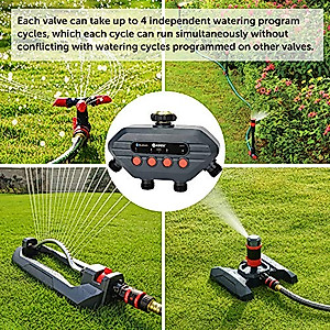 Eden 93443 4-Zone Bluetooth Water Timer |, Stainless Steel Washers