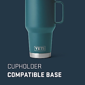 YETI Rambler 30 oz Travel Mug, Stainless Steel, Vacuum Insulated with Stronghold Lid, Agave Teal