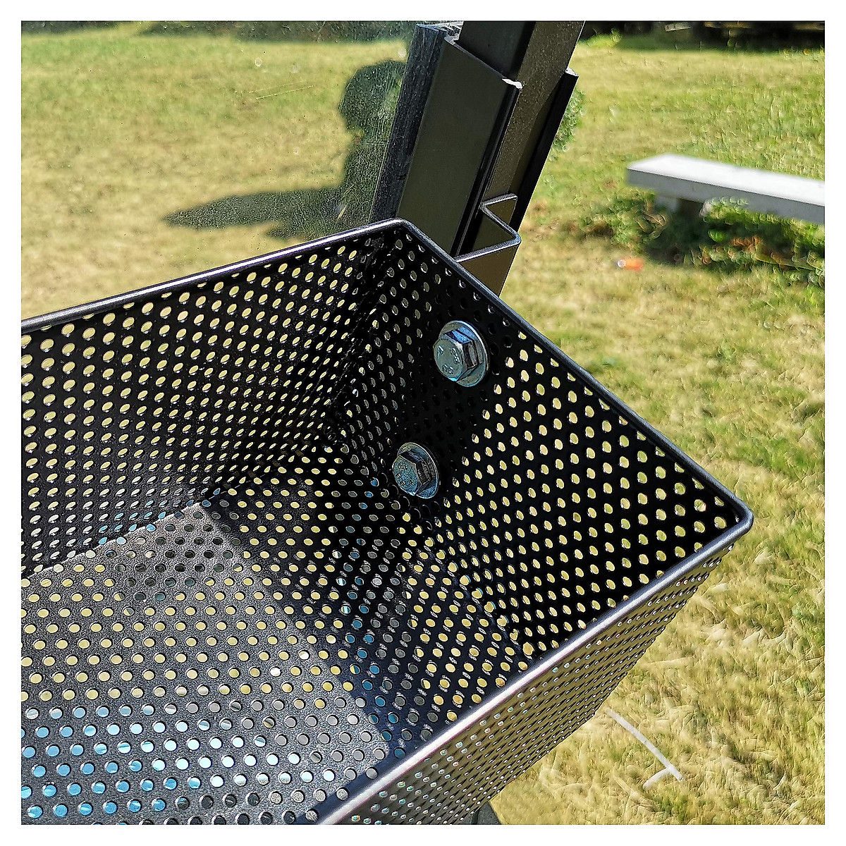 10L0L Golf Cart Front Inner Basket for Club Car DS & Precedent 2001-up, Dash Storage Box Metal Mesh Tray Organizer