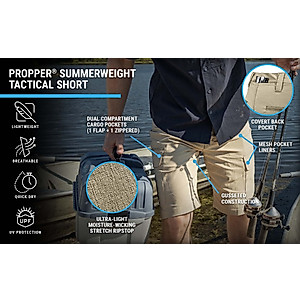 Propper Men's Summerweight Tactical Short, Alloy, 36