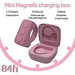 TikTok Remote Control Kindle App Page Turner, Bluetooth Camera Video Recording Remote, TIK Tok Scrolling Ring for iPhone, iPad, iOS, Android (D01 Pro Upgrade)