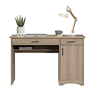Sauder Beginnings Desk, L: 46.81" x W: 18.50" x H: 29.96", Summer Oak Finish