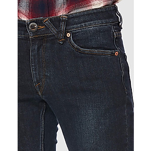 Volcom Men's Vorta Slim Fit Stretch Denim Jean, VINTAGE BLUE, 30W x 34L