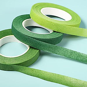 Pengxiaomei Floral Arrangement Kit, Floral Tape and Floral Wire with Cutter,Green Floral Tape 22 Guage Floral Stem Wire 26 Gauge Green Floral Wire for Bouquet Stem Wrap Florist, Wreath Making Supplies