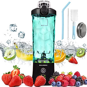 3 Portable Blender, Personal Size Blender for Shakes and Smoothies with 6 Blades Mini Blender 20 Oz for Kitchen,Home,Travel(White+Pink+Black)