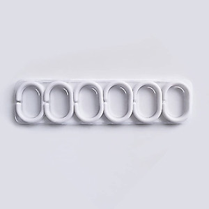 Careyoungs Plastic Shower Curtain Hooks White Curtain C Rings for Bathroom Shower Rod Window Curtains Hook Hanger