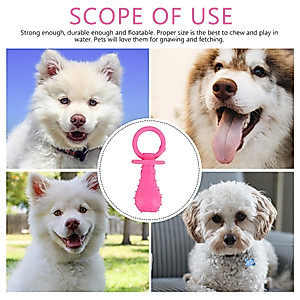 ULTECHNOVO Molar Clean Teeth Rubber Toy, Dog Pacifier Chew Toys Clean Teeth Rubber Pacifier Chew Toy, Bell Chewing Playing Training Toys, Puppy Chew Toy for Teething for Pet Puppy Dog Cat (Color Rand