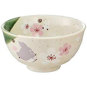Studio Ghibli via Bluefin Porcelain My Neighbor Totoro Traditional Japanese Dish Series - Bowl [Sakura/Cherry Blossom] - Official Studio Ghibli Merchandise