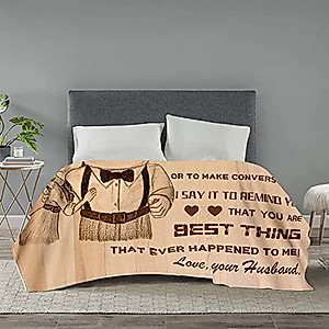 Ghyruio for Wife Birthday for Her Wife Gifts from Husband Romantic Weeding Gift for Women to My Wife Flannel Throw Blankets for Valentines Mothers Day