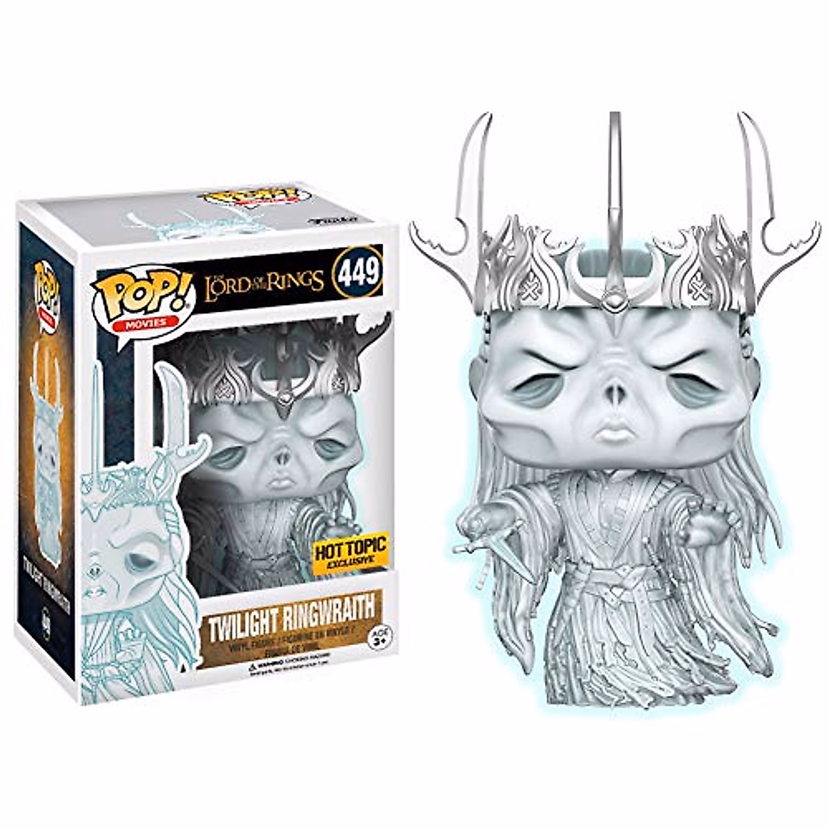 Funko Pop! Movies Lord of the Rings Twilight Ringwraith Hot Topic Exclusive Glow In The Dark Vinyl Figure #449