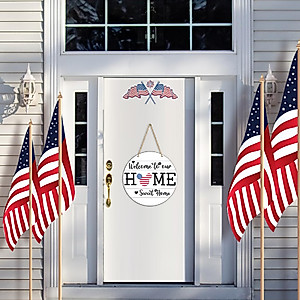 BDUSXYZ 13 Pcs Interchangeable Wooden Welcome Sign Seasonal Front Door Sign Farmhouse Wall Decoration, Door Hanging Wreath for Christmas (White)