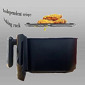 MORE TASTE Mini Air Fryer 2.7QT/3L Small Size Compact for 1-2 People Vortex Air Fry, Broil, Bake, Roasts, Reheats, Dehydrates for Quick Easy Meals, 1500W