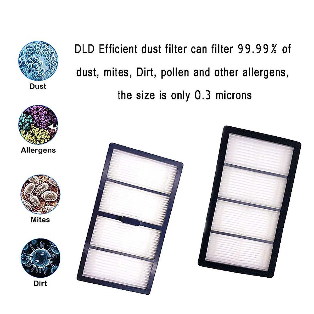 DLD Replacement Parts Compatible with for iRobot Roomba s9 (9150) s9+ s9 Plus (9550) S Series Wi-Fi Robot Vacuum Cleaner (1 Set of Multi-Surface Rubber Brushes +4 Filters + 4 Side Brushes)