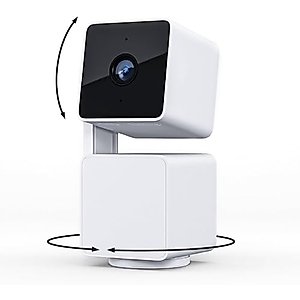WYZE Cam Pan v3 Indoor/Outdoor IP65-Rated 1080p Pan/Tilt/Zoom Wi-Fi Smart Home Security Camera with Color Night Vision, 2-Way Audio, Compatible with Alexa & Google Assistant, Includes 3 Mo of Cam Plus