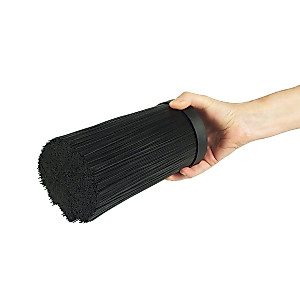 Kela Knife block Acida 6 pieces of PP plastic/steel in white, 34.5 x 11 x 11 cm