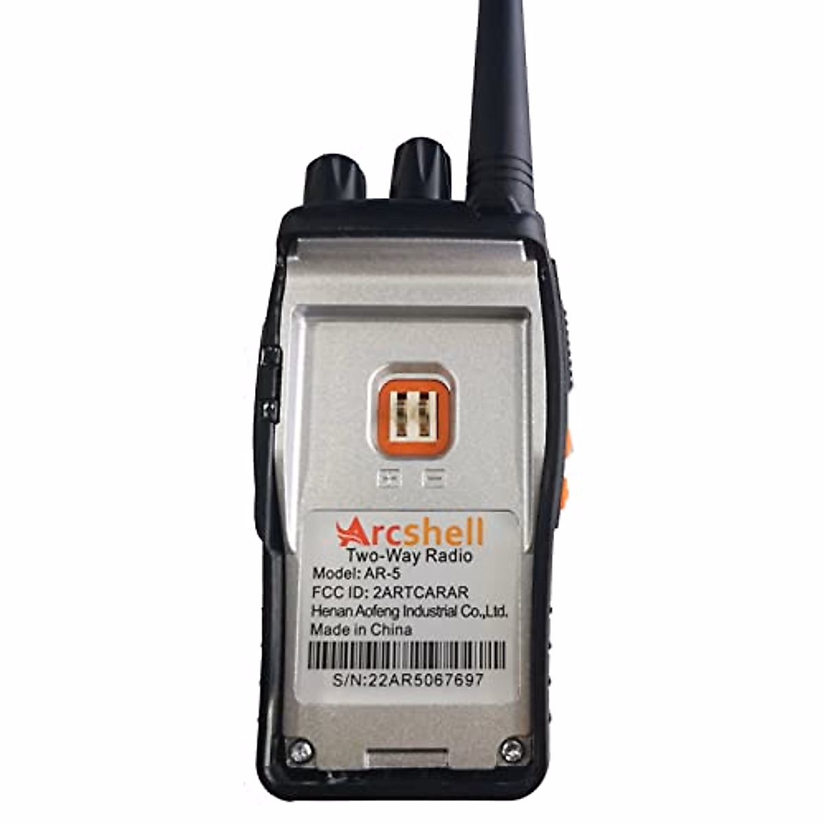 Arcshell Rechargeable Long Range Two-Way Radios with Earpiece 6 Pack Walkie Talkies Li-ion Battery and Charger Included