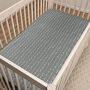 Sammy & Lou Mountain Cabin 2-Pack Microfiber Fitted Crib Sheet Set, Fits Standard Crib Mattress 28 in x 52 in; Fully Elasticized,