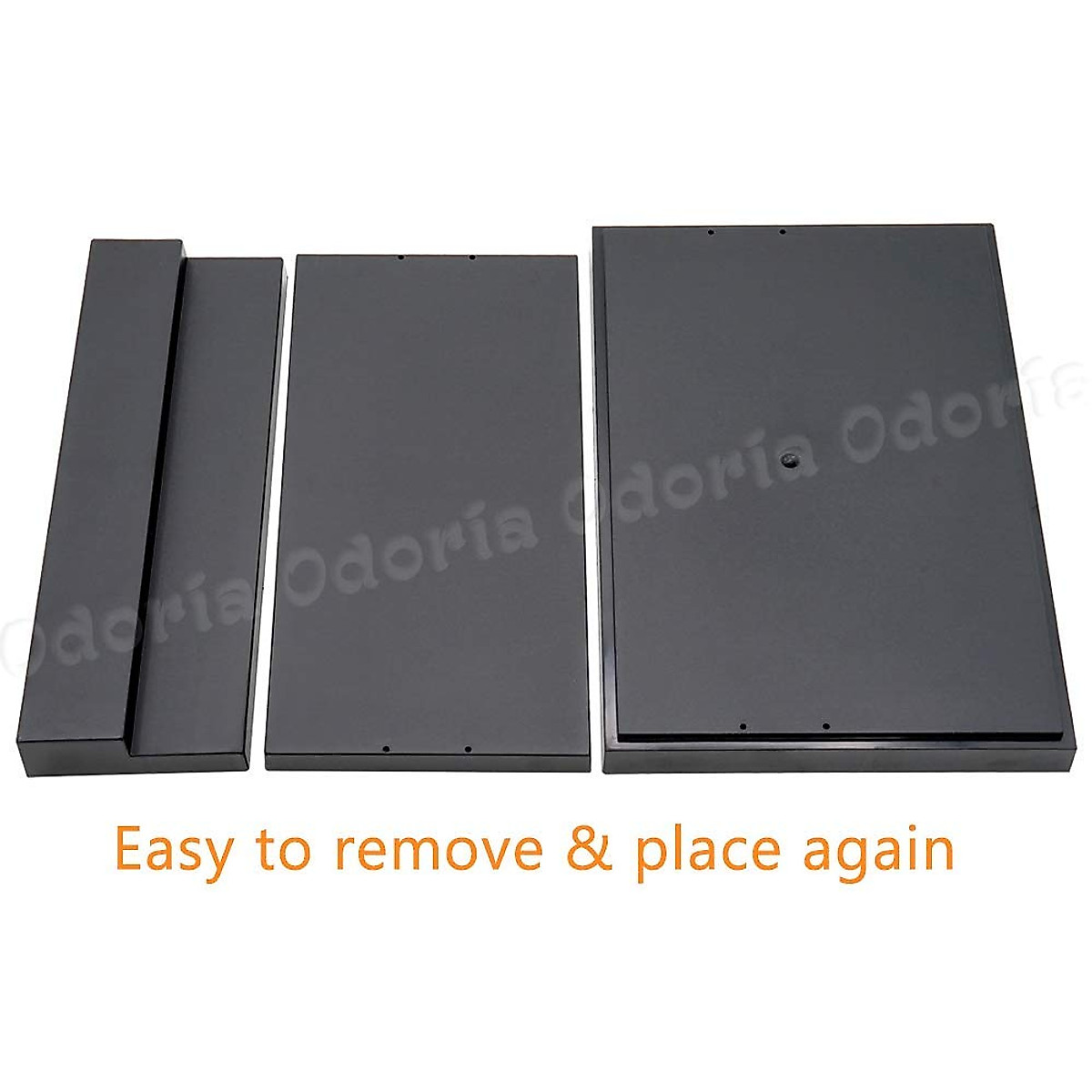 Odoria Clear Acrylic Display Box Case 9.4 Long for Pop Figures 4 Steps Dustproof