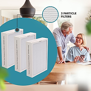 Omaeon 3-Pack for Blueair 500/600 Filter Replacement - Compatible with Blue Air Purifiers Filter 500 600 Series. 3 Particle Filters Fit Blue Air Filter Replacement 500 600, 501, 503, 510, 601, 603