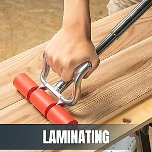 POWERTEC 71033 Extendable Wall and Floor Roller for Vinyl Flooring, Linoleum, Carpet, LVP, Veneer and Wall Covering, Flooring Roller Tool with Extendable 17 Inch to 27 Inch Handle, 1 pack