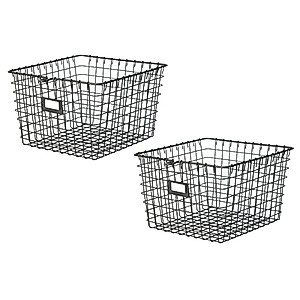 2-pack Wire Baskets (Medium, Gray)