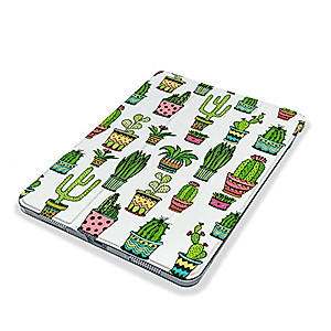 Kawaii Cactus Blossom Flowers case Compatible with iPad Mini Air Pro 7.9 8.3 9.7 10.2 10.9 11 12.9 inch Pattern Cover New 2022 2021 Trifold Stand 3 4 5 6 7 8 9 Generation 501 (10.2" 7/8/9 gen)