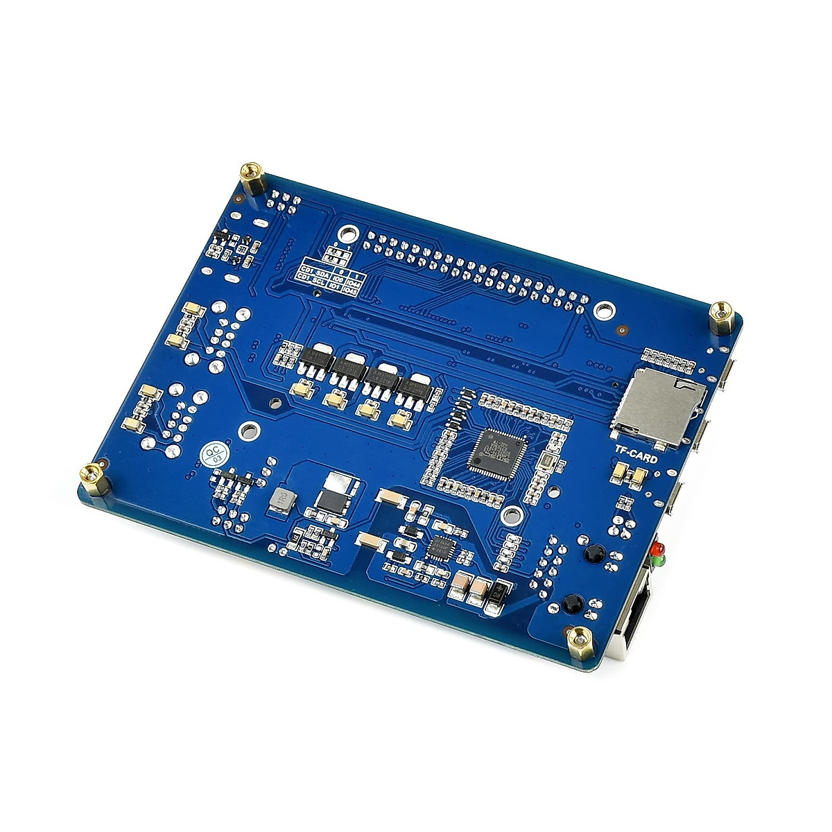 Waveshare Compute Module IO Board with PoE Feature Composite Breakout Board for Developing with Raspberry Pi CM3 / CM3L / CM3+ / CM3+L