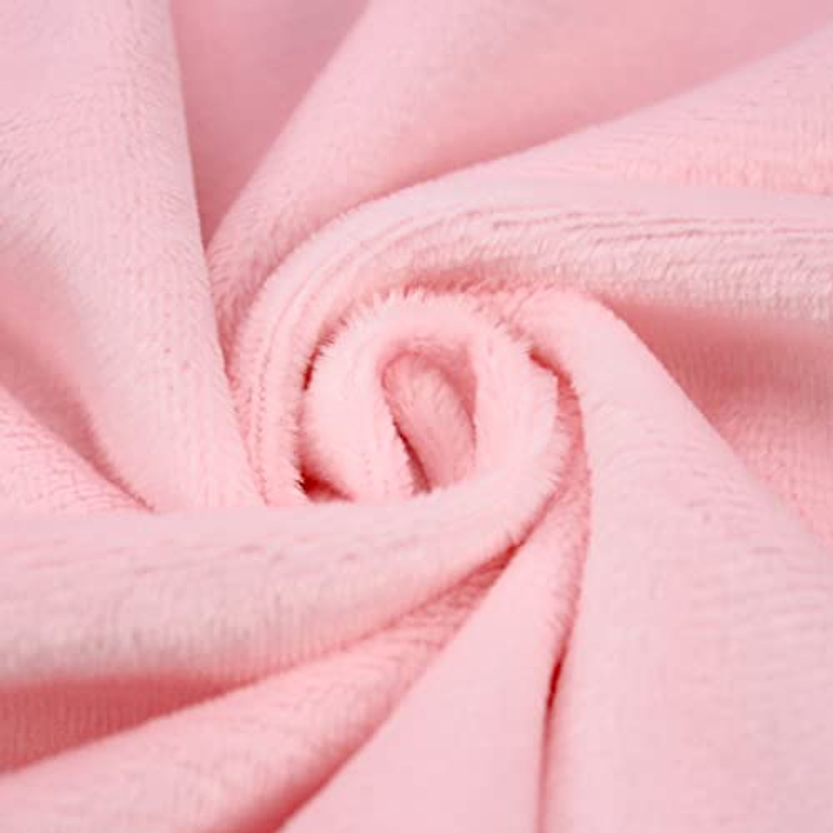 Short Pile Plush Fabric for Sewing/Minky for plushies & Many More ✦ 39.5x29.5 inch ✦ Pile Length 1/16 inch (1.5 mm) ✦ Baby Pink