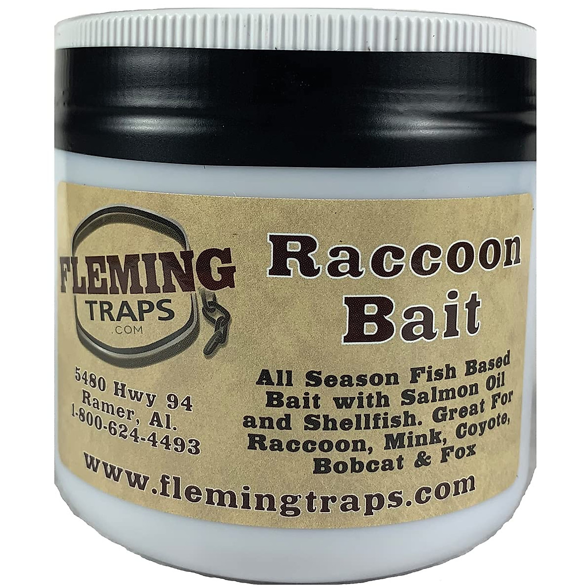 Fleming Traps Predator Bait Kit - Coyote, X5 & Raccoon Bait with Wool - 3 Pack