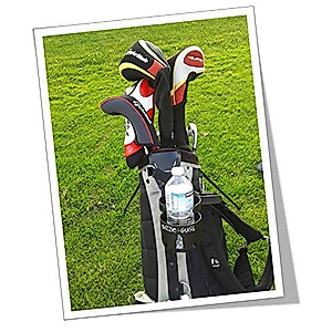 guzzie+Guss Universal Cup Holder for Strollers, Wheelchairs, Mobility Walkers, Bikes, Camping Chairs - Easy Installation - Anti-Slip Sleeve - Fits Wide Variety of Drink Containers - Pink