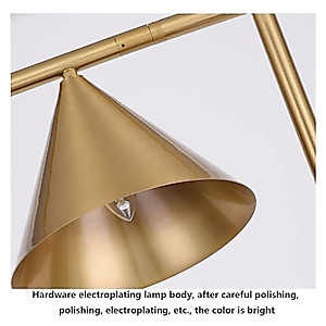 NTIYOU Floor Light Elegant Simplicity Floor Lamp, Vertical Lamp Warm Light with Hanging Metal Lampshade Metal Base Study Room Bedroom Office (Color : Black)