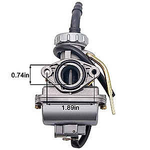Yooppa 110cc Carburetor for TaoTao 110cc PZ20 Carburetor, Kazuma Baja 50cc 70cc 90cc 110B NST SunL Chinese Quad 4 Stroke ATV 4 Wheeler Go Kart Dirt Bike Honda CRF50F XL75 CRF80F XR50R Carburetor
