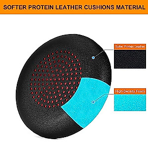 HC5 HC6 Ear Pads - defean Replacement Ear Cushion Cover Compatible with MPOW HC5 HC6 Noise Cancelling Headphones,Softer Leather,High-Density Noise Cancelling Foam