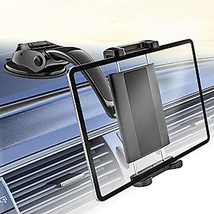 Kolasels Car Dash Tablet Holder Mount, Truck Dashboard Windshield iPad & Phone Stand with Strong Sticky Gel Suction Cup for iPad Pro 9.7, 11, 12.9 / Air/Mini, iPhone, Galaxy Tabs, More 4-13" Devices
